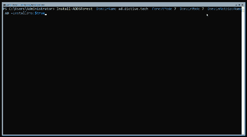 Create A New Active Directory Domain On Windows Server Core